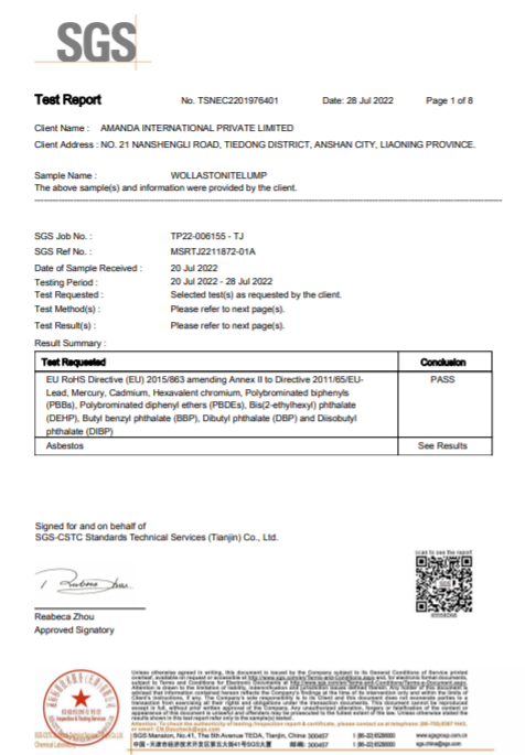 Quality - Amanda International Private Limited